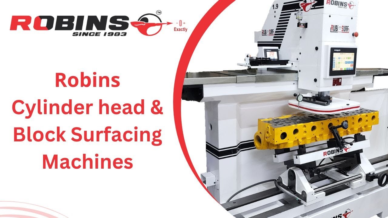 Robins Cylinder head & block Surfacing machines #robinsmachines # ...