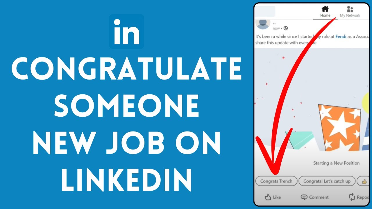 How To Congratulate Someone On Their New Job In LinkedIn (2024) - YouTube