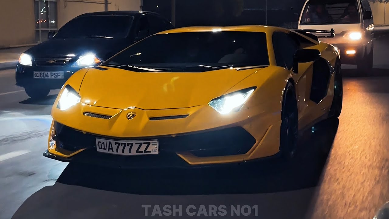 Lamborghini Aventador SVJ Tungi Toshkent ko’chalarida Lambo TASH CARS ...