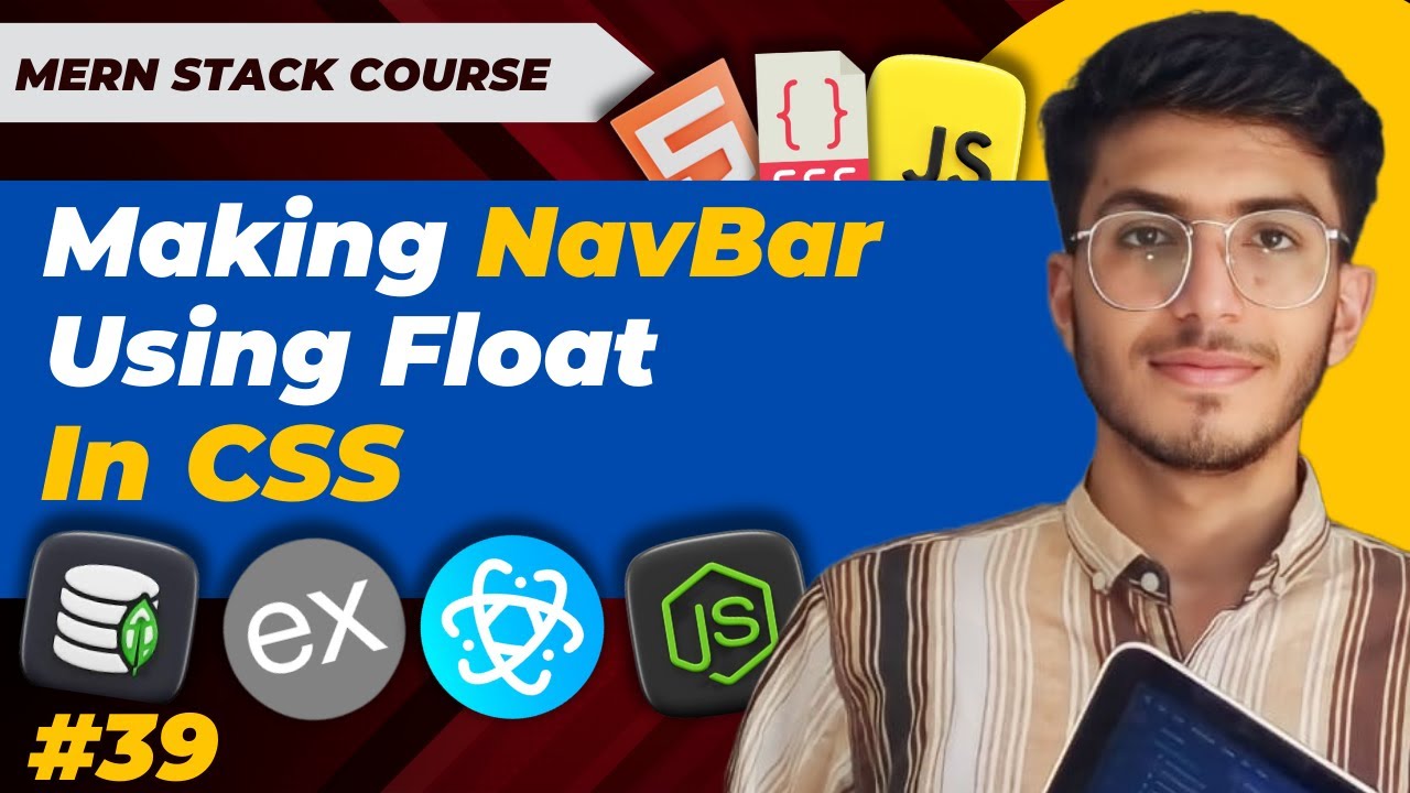 How To Create Nav Bar In Html And Css Using Float Mern Stack Ep 39 Pakistani Developer 8473
