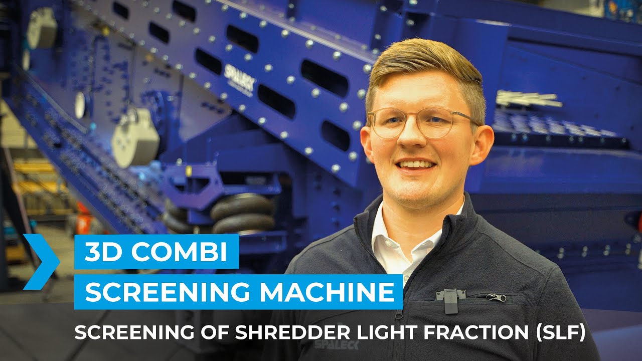 Screening machine for shredder light fraction material (SLF ...
