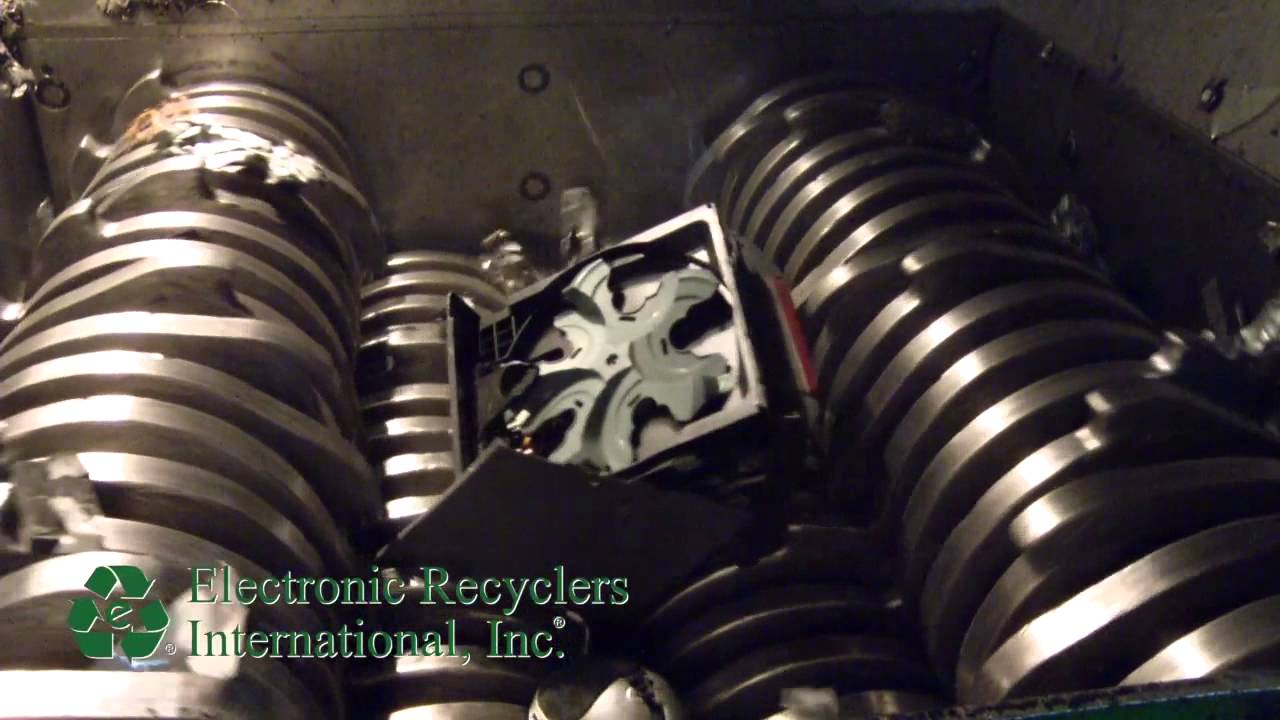 Recycling Stereo Equipment - Shredding Radios At ERI - YouTube