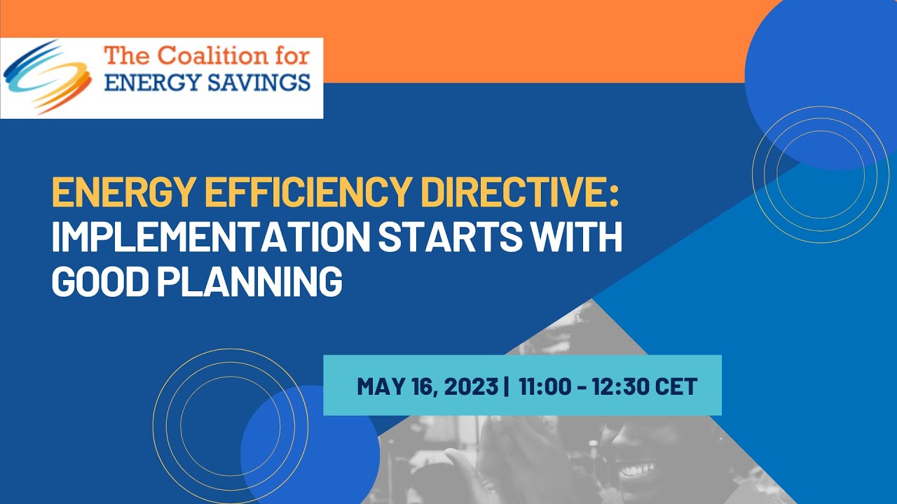 Webinar: Energy Efficiency Directive: Implementation starts with good ...