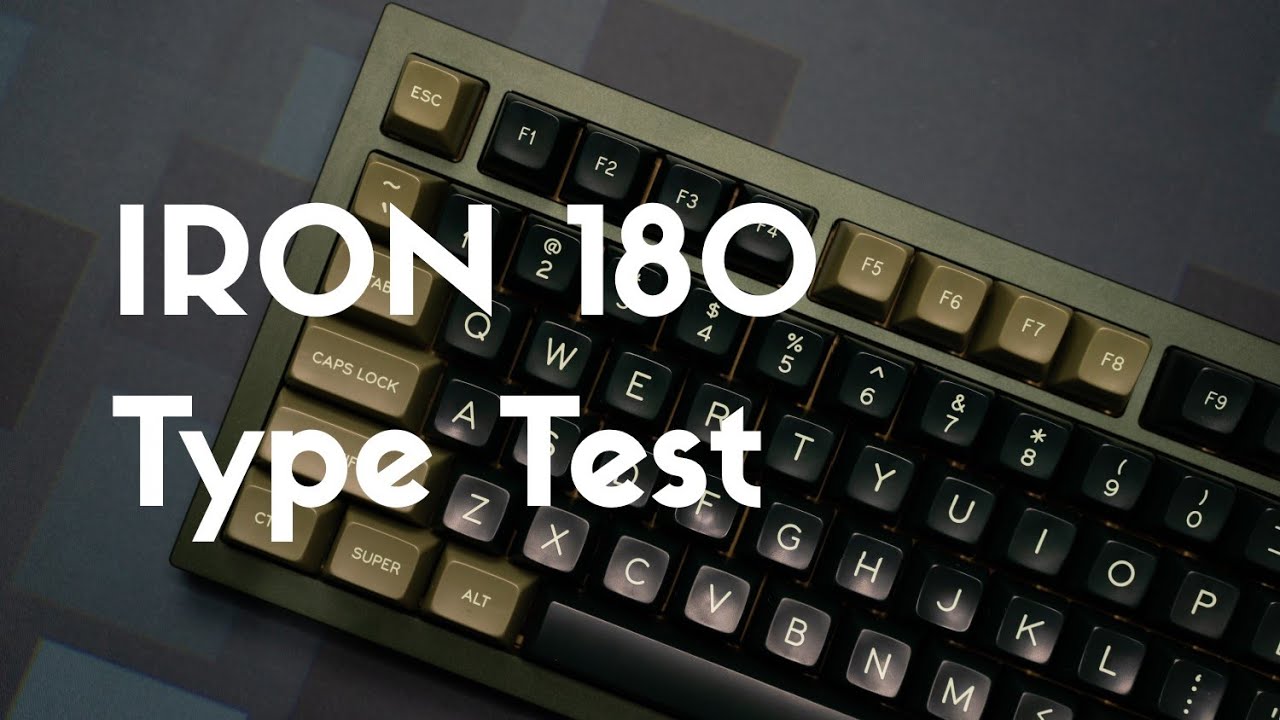 Smith + Rune Iron 180 | Kiwi switches | Keyboard ASMR Typing Test Sound ...