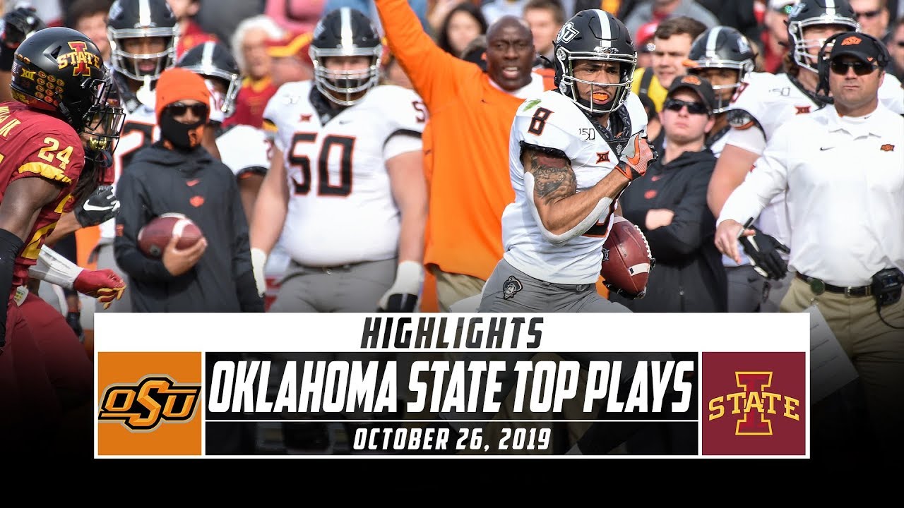 Oklahoma State Football Top Plays vs. No. 23 Iowa State (2019 ...