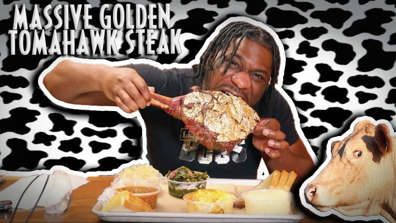 HATTIE MARIES BBQ GOLDEN TOMAHAWK STEAK - YouTube
