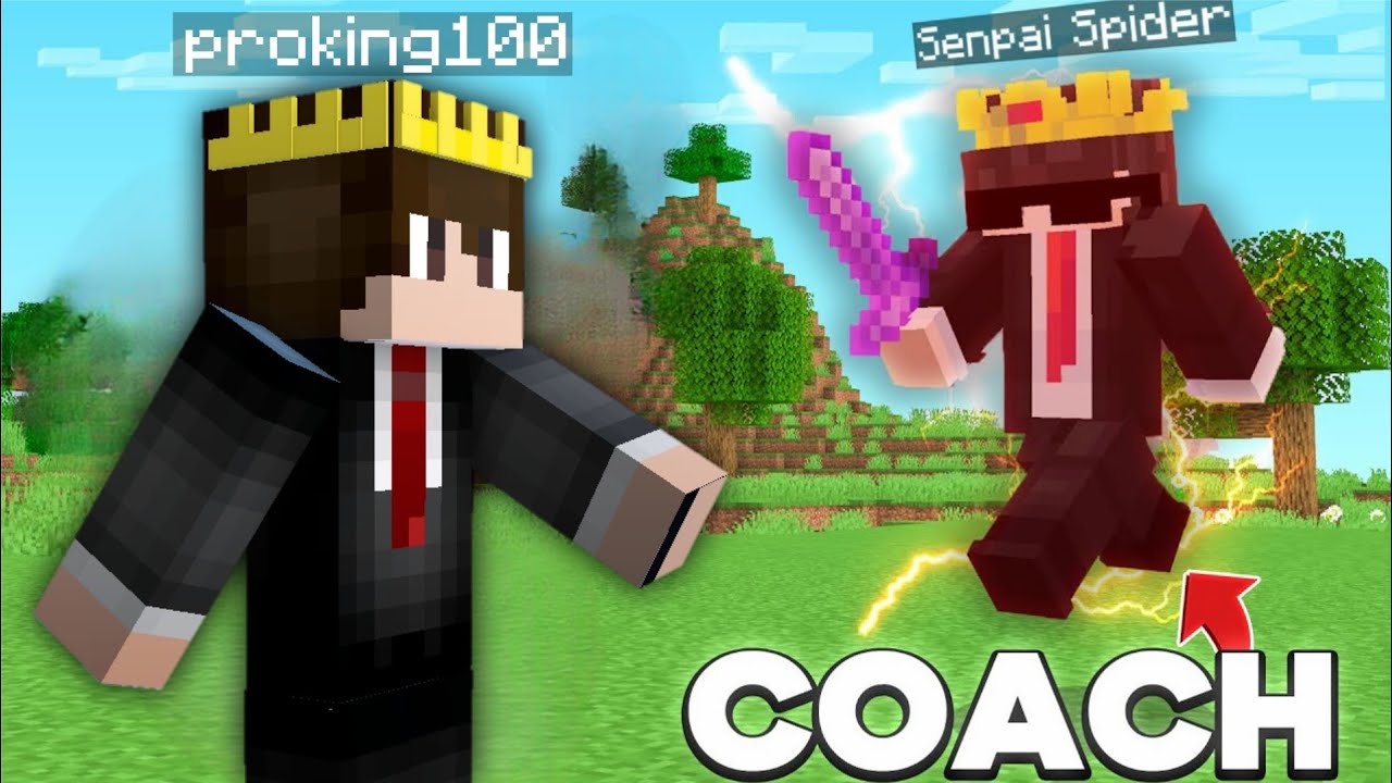 I hired a PVP COACH in minecraft for learning pvp combo || Proking # ...