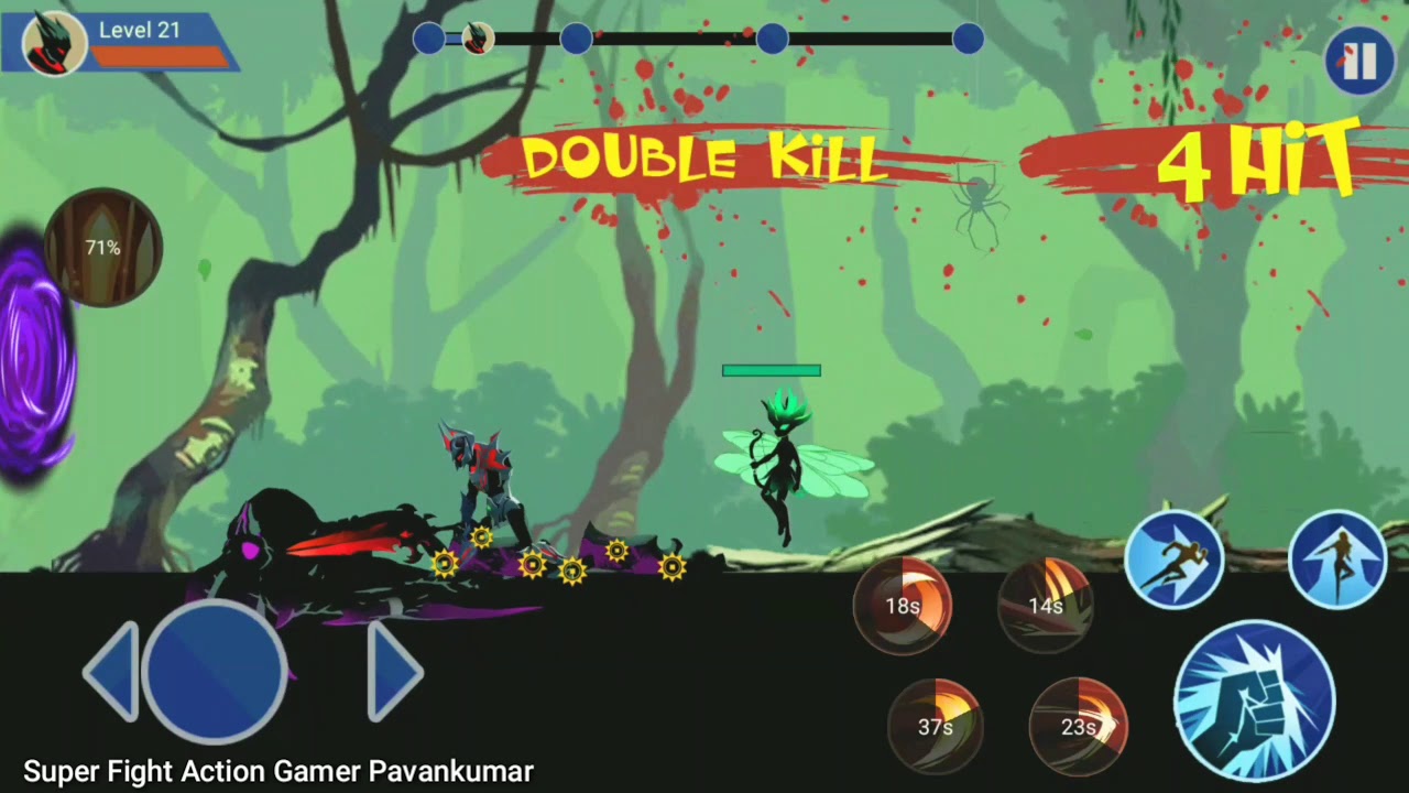 Shadow fighter Level 21 || Hell dragon and dryad 21|| super Fight ...