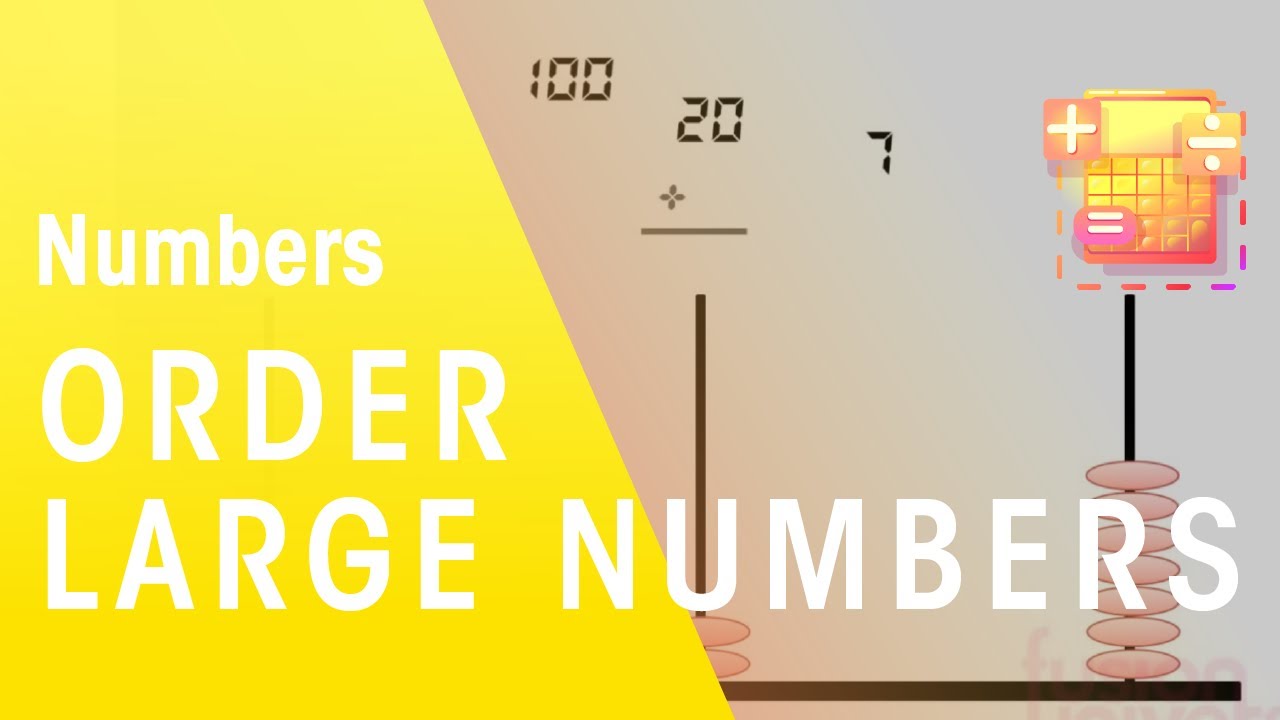 Learn How To Order Large Numbers Using Place Value | Numbers | Maths ...