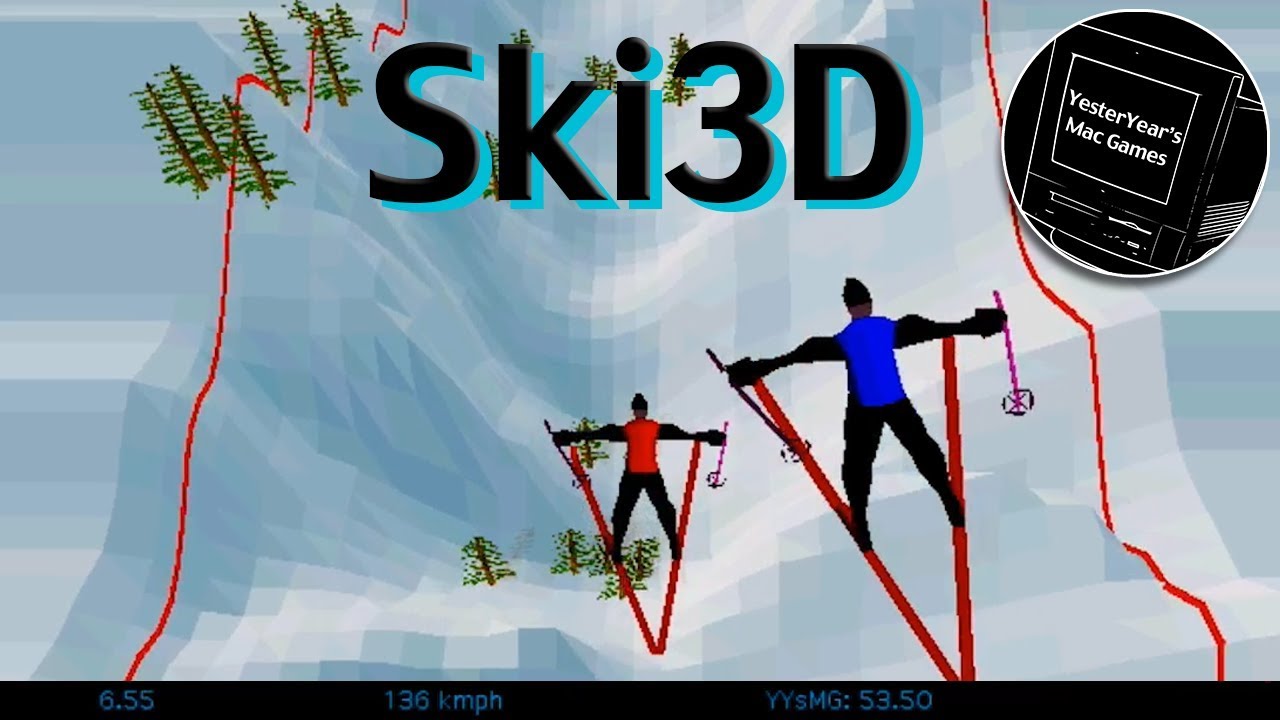 Ski3D – A Speedy 3D Skiing Shareware title for Classic MacOS - YouTube