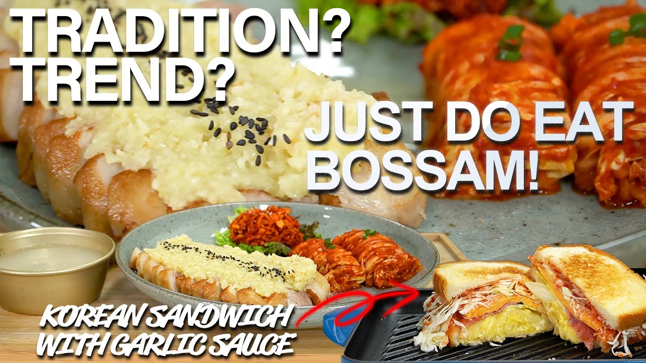 [Bossam]One of the Korean popular delivery foods +Korean garlic sauce ...