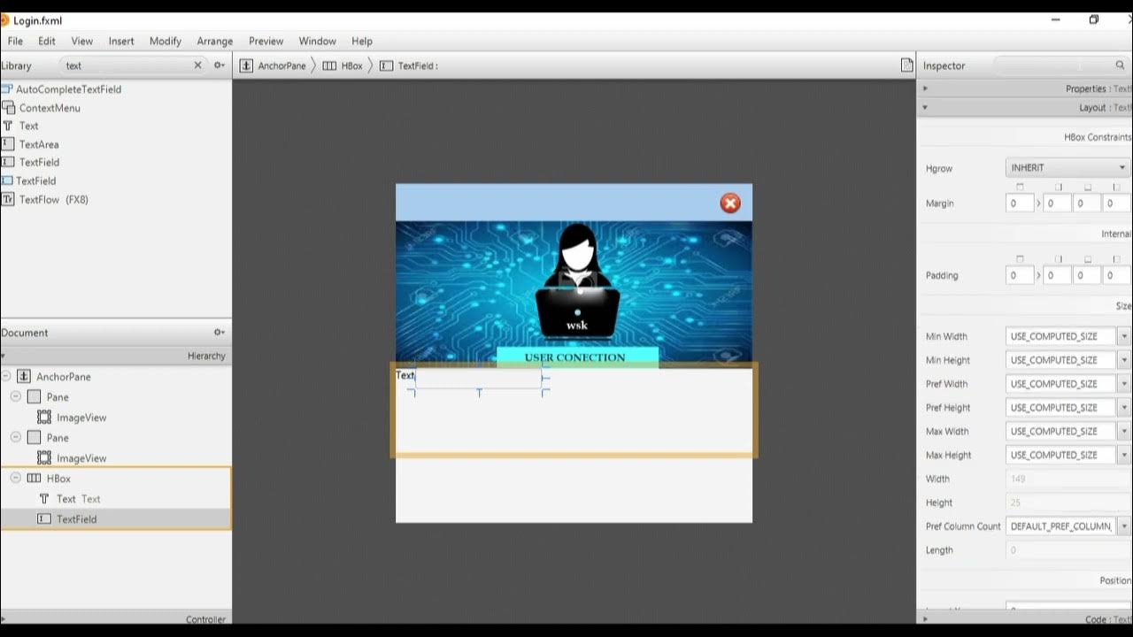 Login avec javafx - YouTube