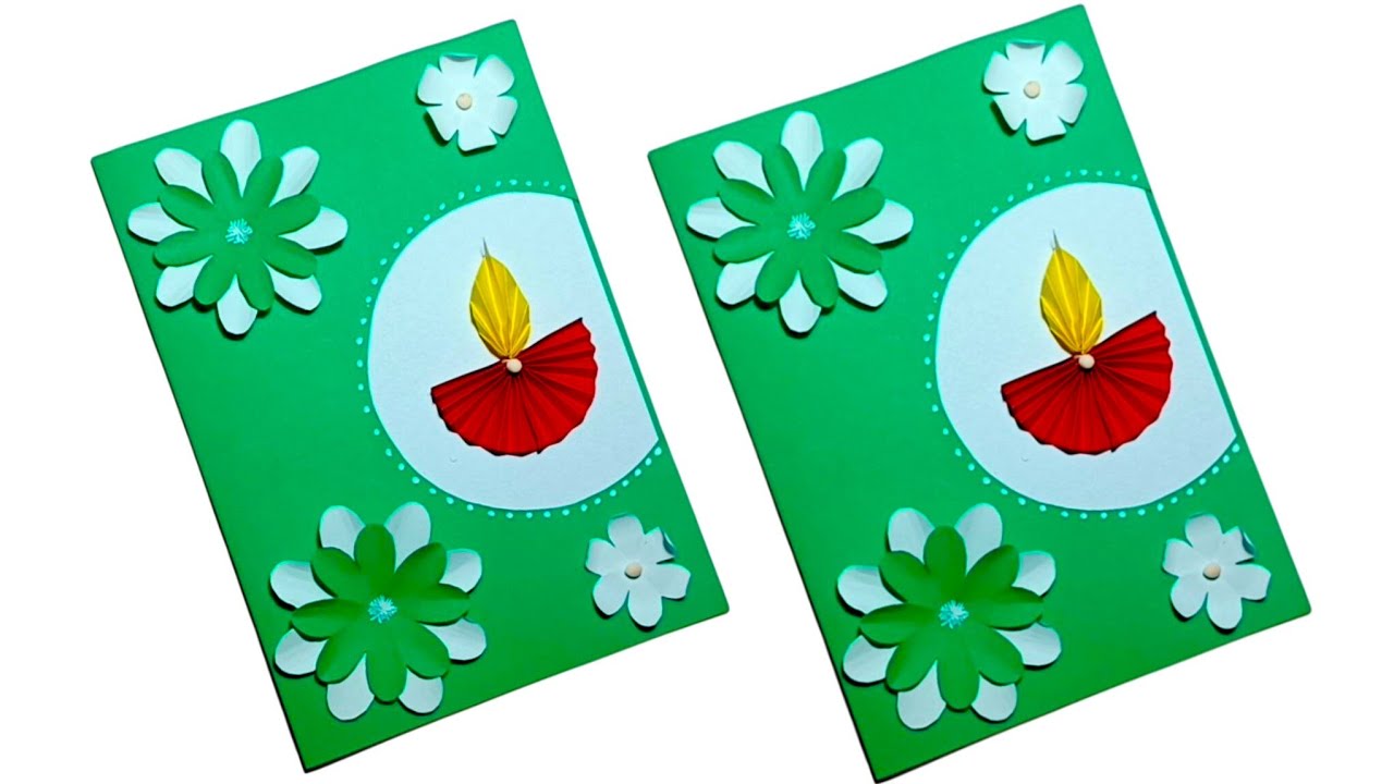 Diwali Card DIY🪄 / Amazing Paper Card Making🎀 / Gift Card Idea 💛 ...
