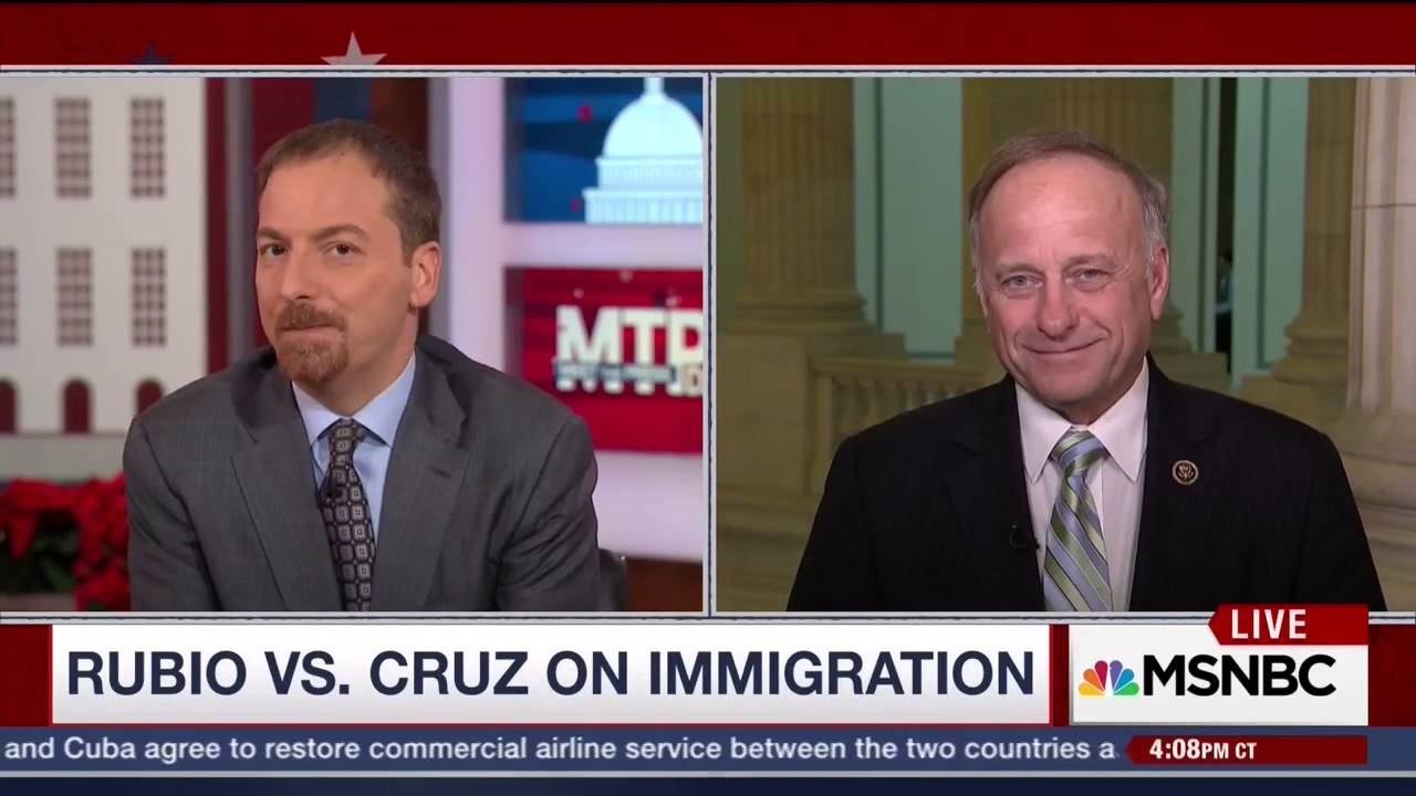 Congressman Steve King on Meet the Press Daily - December 17, 2015 ...