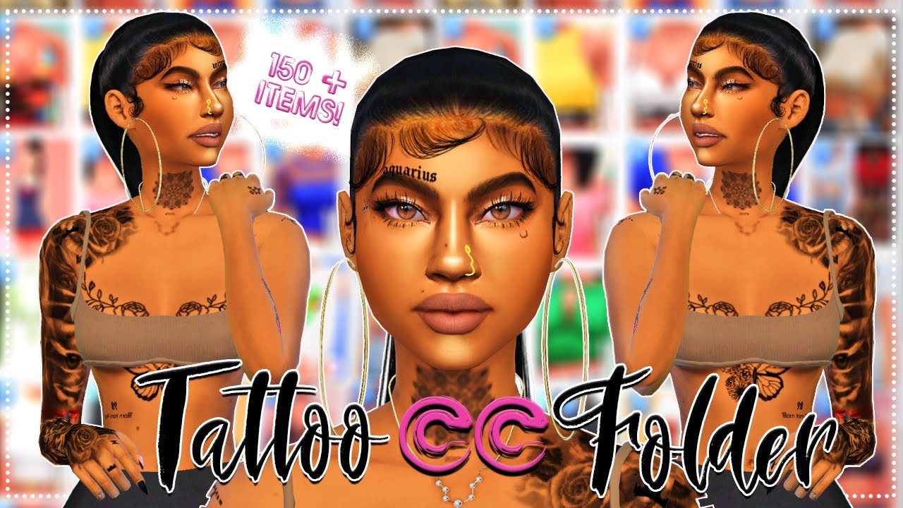 TATTOOS CC FOLDER |The Sims 4 - YouTube