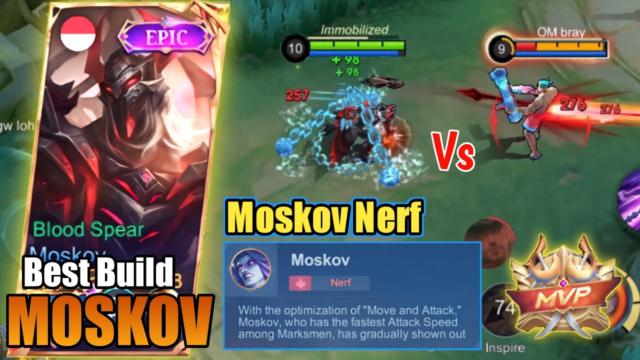 MOSKOV NERF!! How To Set Up Build And Emblem Moskov? || NEW MOSKOV BEST ...