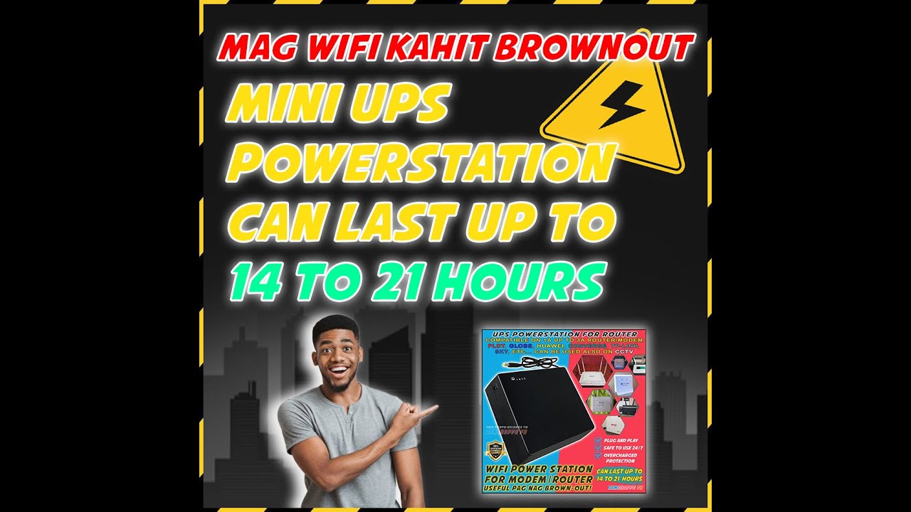 UPS Powerstation for WiFi Router Modem PLDT Converge Globe Smart Sky ...
