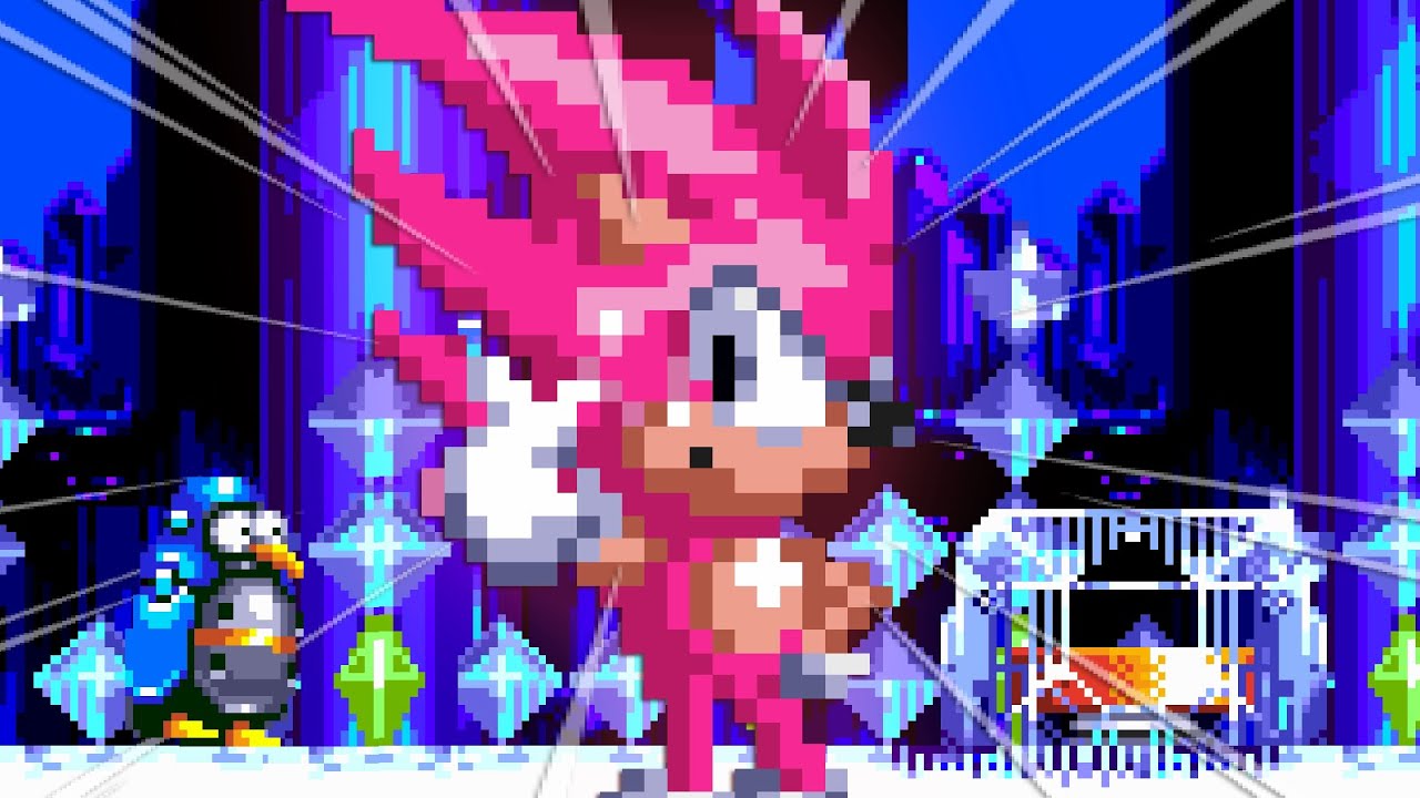 Super Sonic Rose 💜 Sonic 3 AIR [MOD] - YouTube