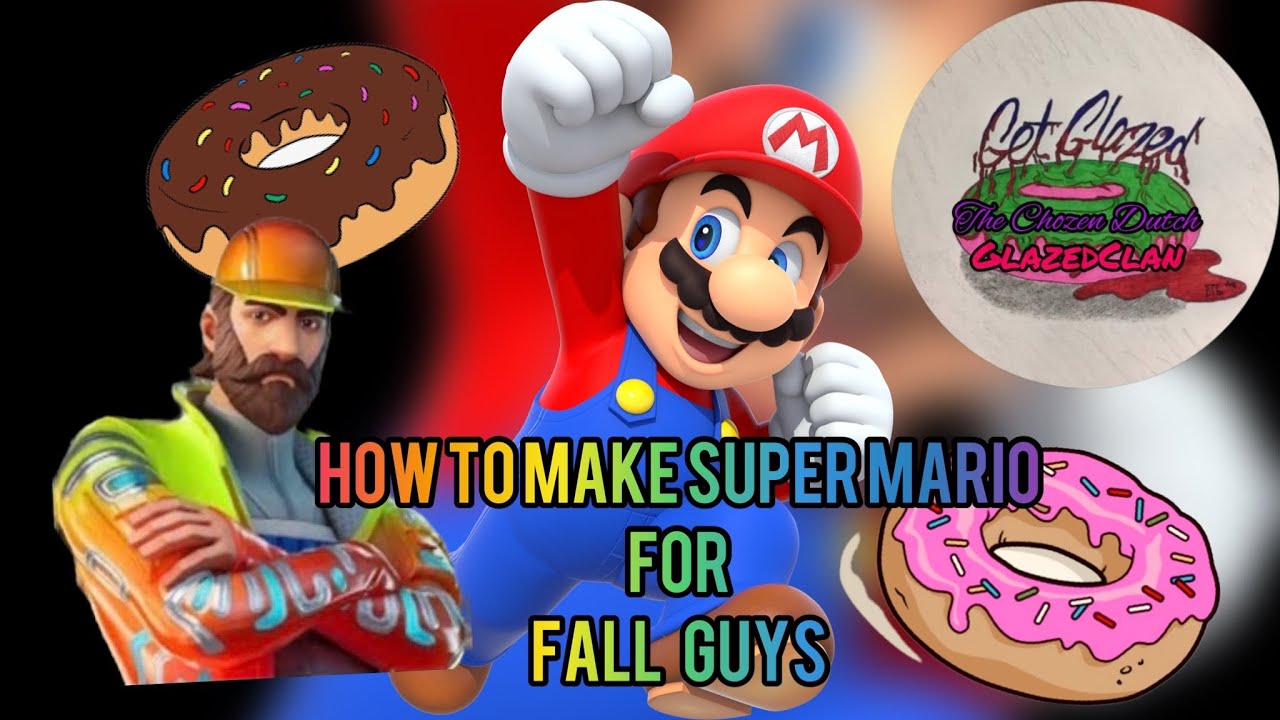 How to make Super Mario Skin in Fall Guys - YouTube
