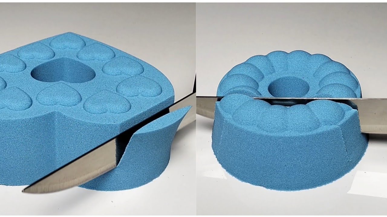 Very Satisfying Kinetic Sand Cutting Asmr Video #291 - YouTube