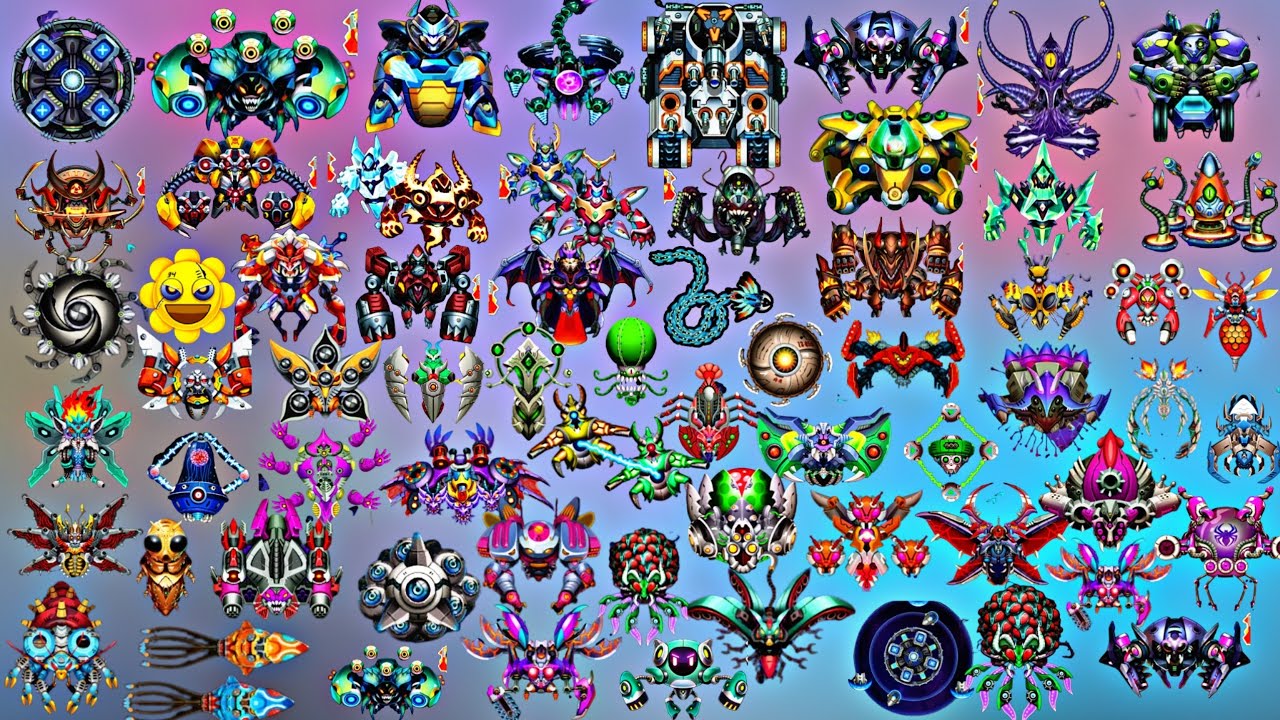 Space Shooter All Bosses | Boss 1-61 | Rocket Studio | Diamondbackyt ...