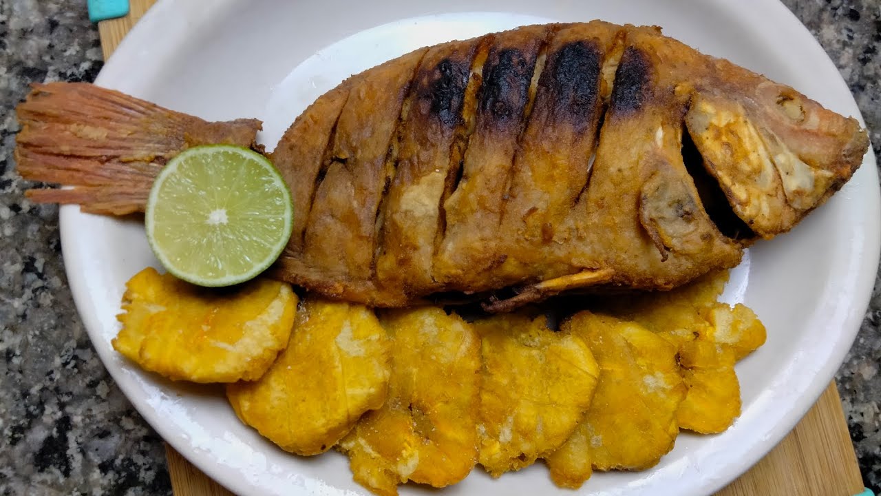 Pescado Frito Con Tostones | Cocinando Sin Medidas - YouTube