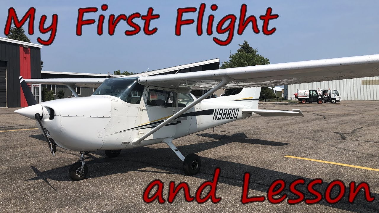 First Flight and Lesson in a Cessna 172 - YouTube