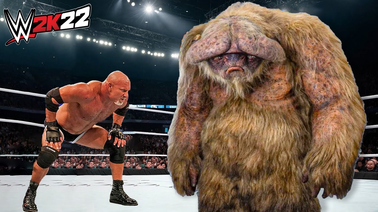 Goldberg vs. Yeti Collins (WWE 2K22) - YouTube