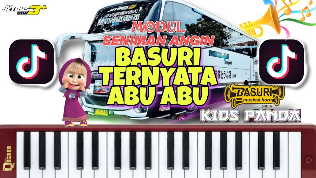 Dj Remix Telolet Basuri TERNYATA ABU-ABU Modul Seniman Angin | Bus Kids ...
