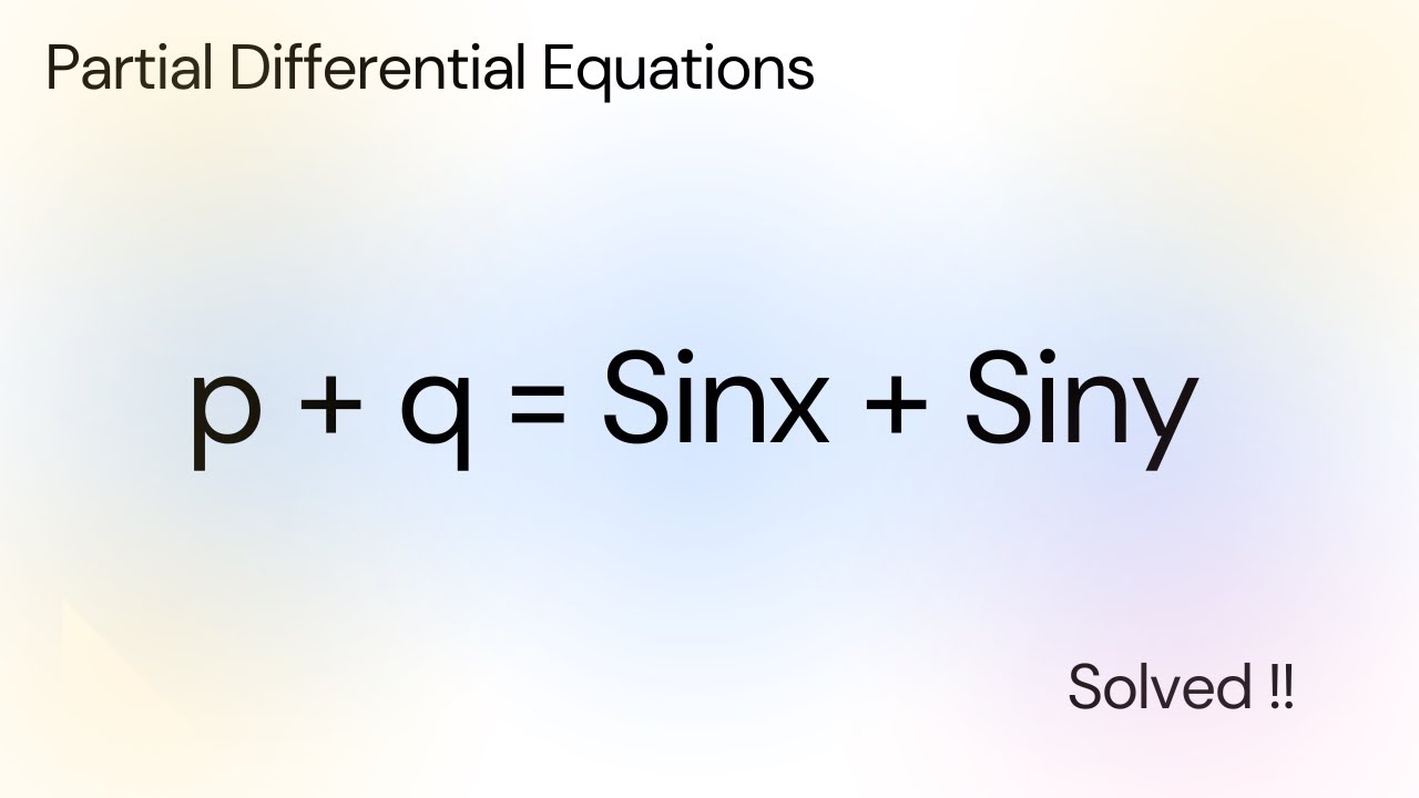 p + q = Sinx + Siny | Step-by-step explanation - YouTube