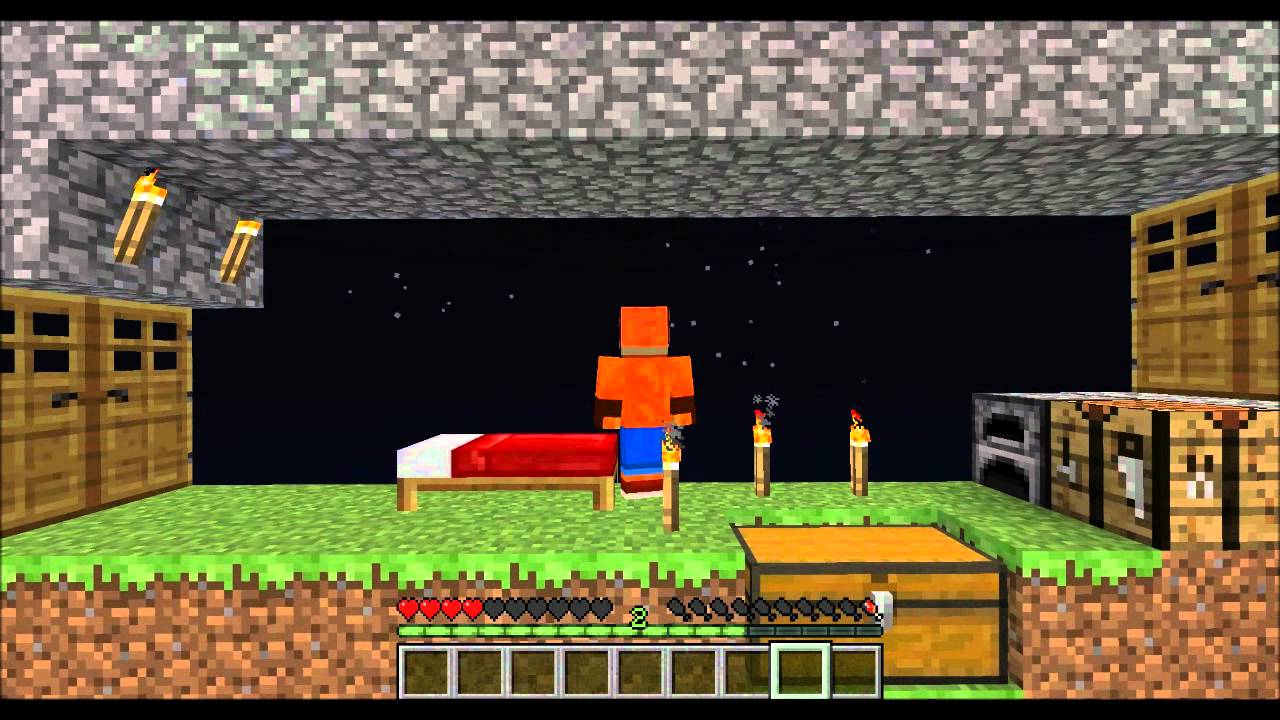 Let's Play 2D Minecraft - Creeper Welcoming Party! - Part 11 - YouTube