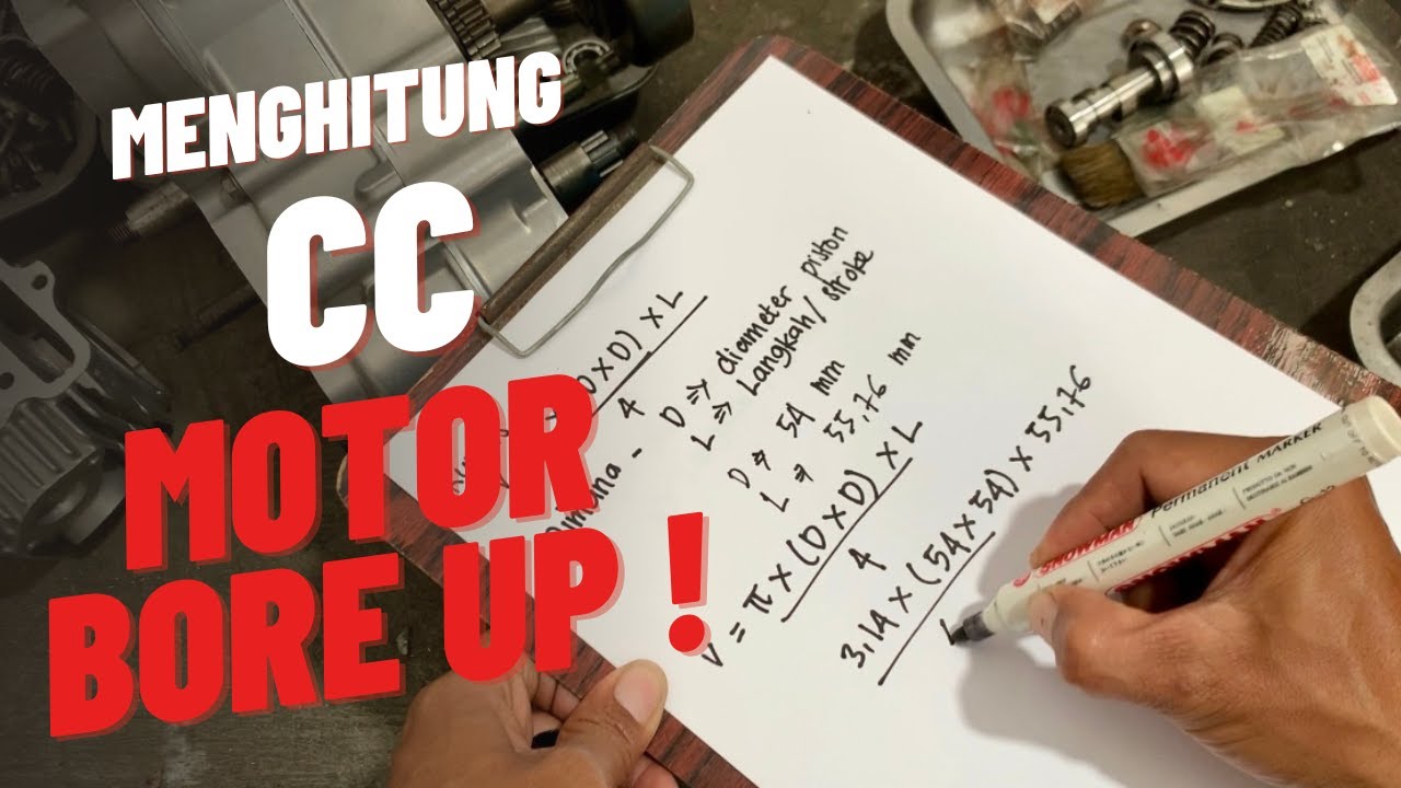 Menghitung CC Motor dengan MUDAH !! Menghitung CC motor bore UP - YouTube