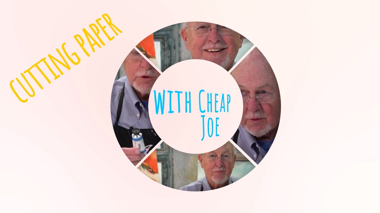Cheap Art Tips from Cheap Joe - How Joe Cuts Paper - YouTube