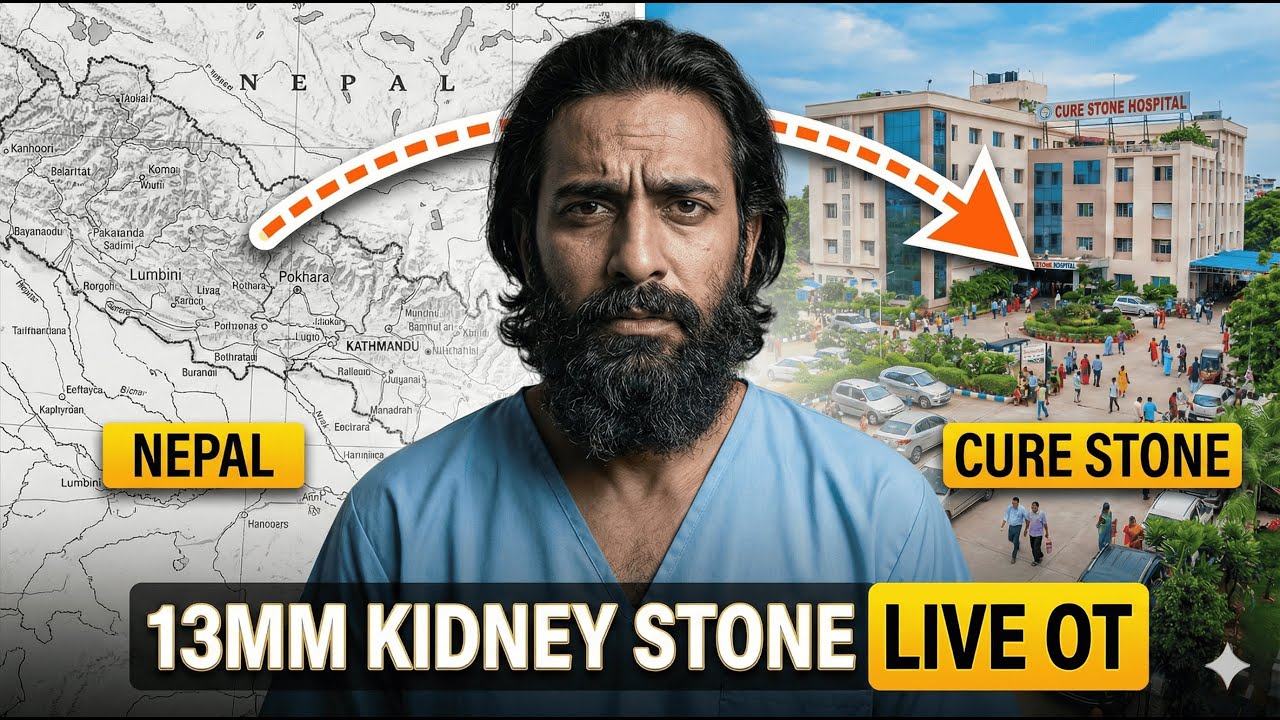 13MM Kidney Stone Removal LIVE OT | Nepal patient Kidney Stone ...
