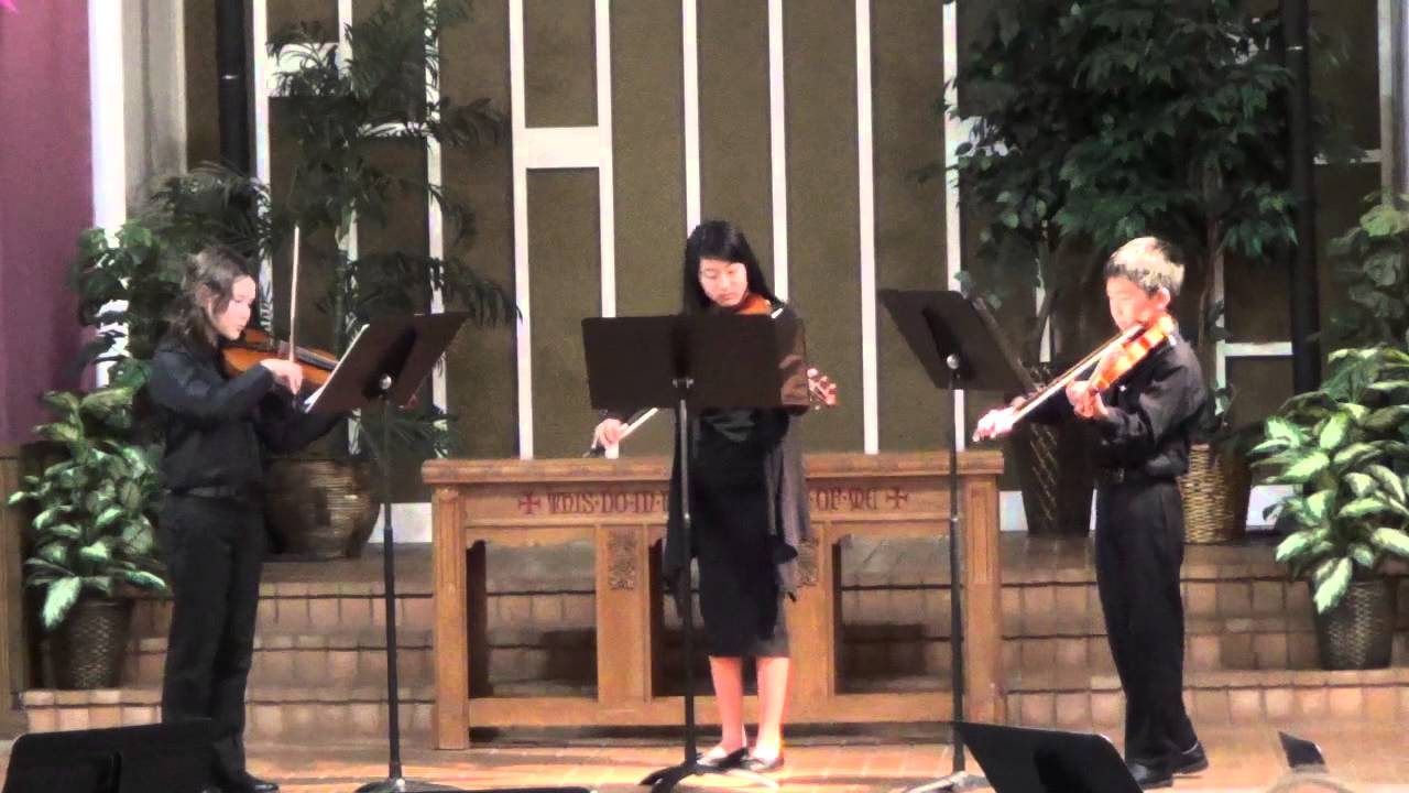 Chamber Strings Winter Concert 2016, 3 violins - YouTube