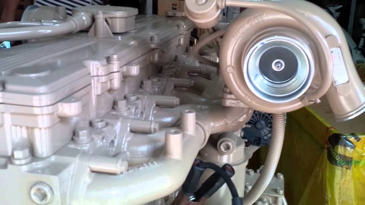 Cummins QSL9 CM850 diesel engine assembly - YouTube