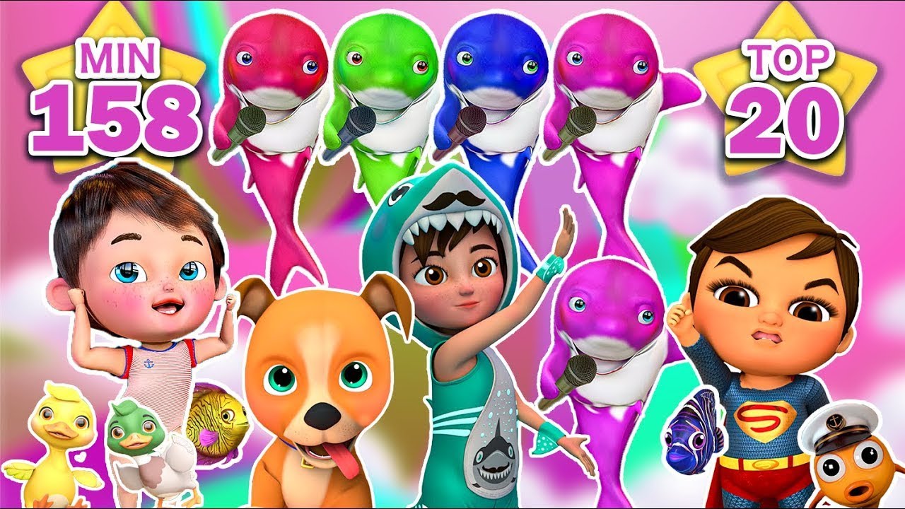 TOP 20 Songs for Kids | Nursery Rhymes | Johny Johny Song, Baby Shark ...