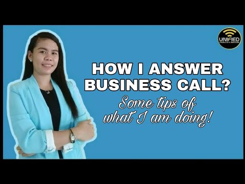 How to answer the phone call properly? - YouTube