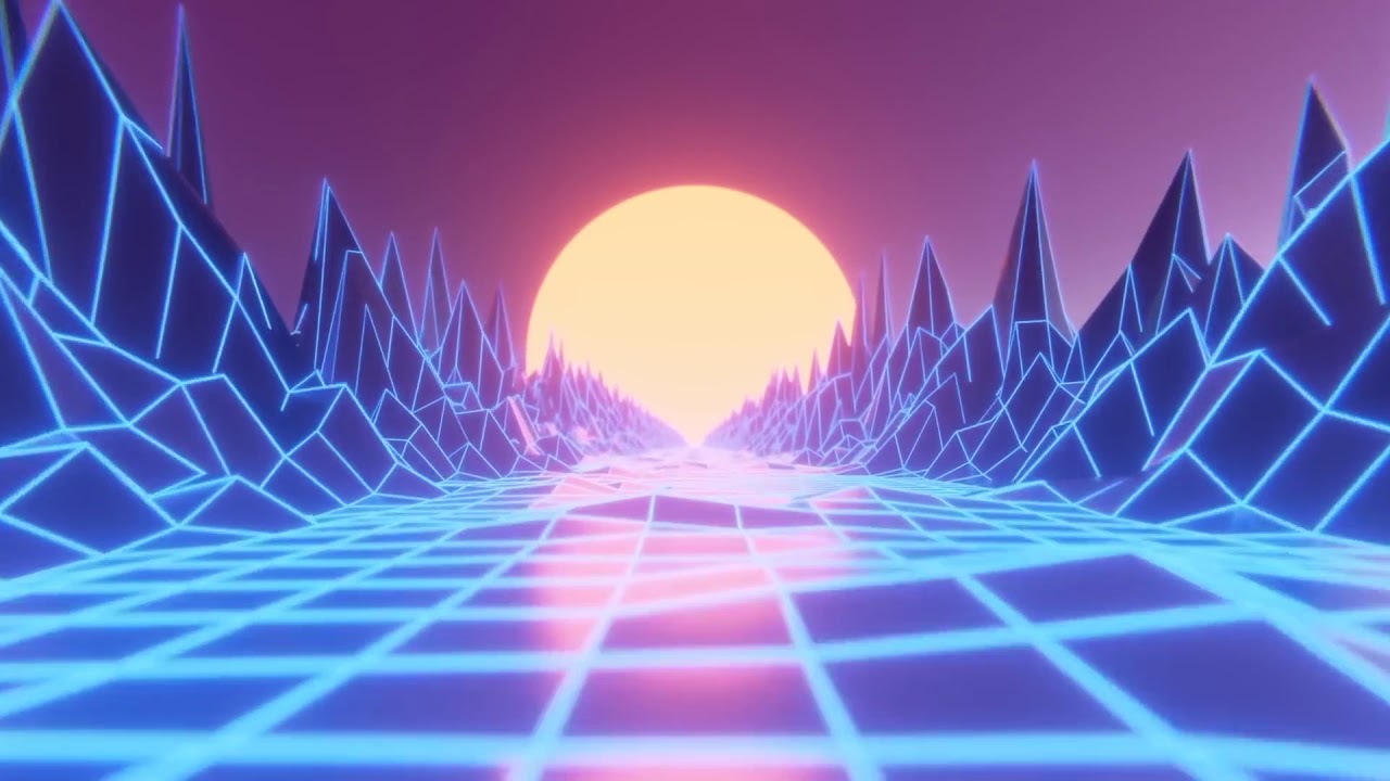 Neon Walkthrough Path Relaxing | Relax Screensaver - YouTube