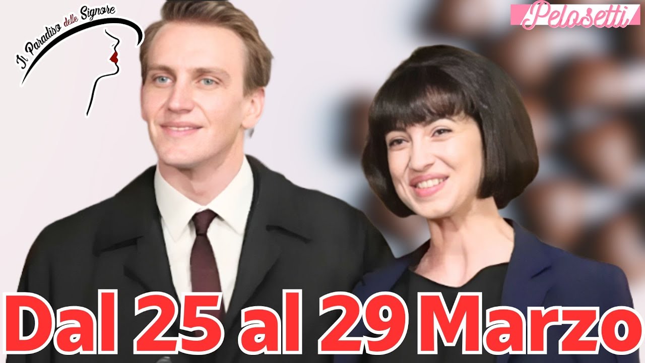 Anticipazioni Il Paradiso delle Signore dal 25 al 29 Marzo; Elvira in crisi con Tullio! - YouTube