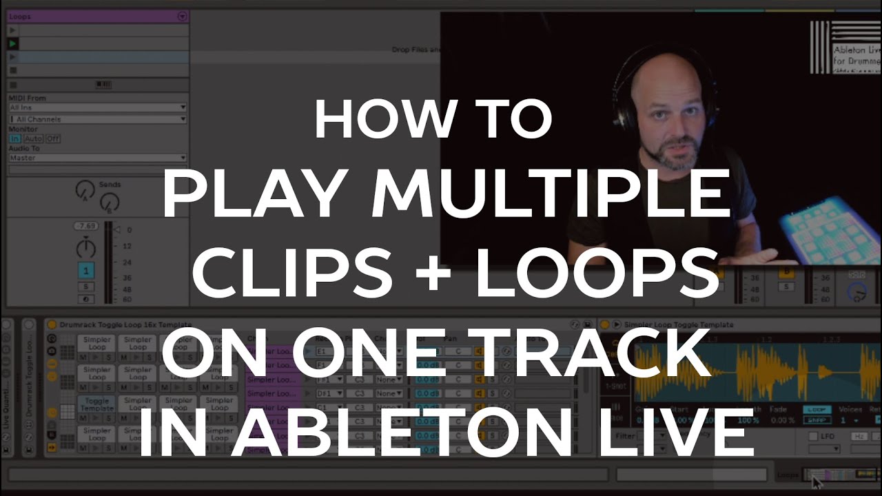 How to play multiple clips and loops on one track in Ableton Live - YouTube