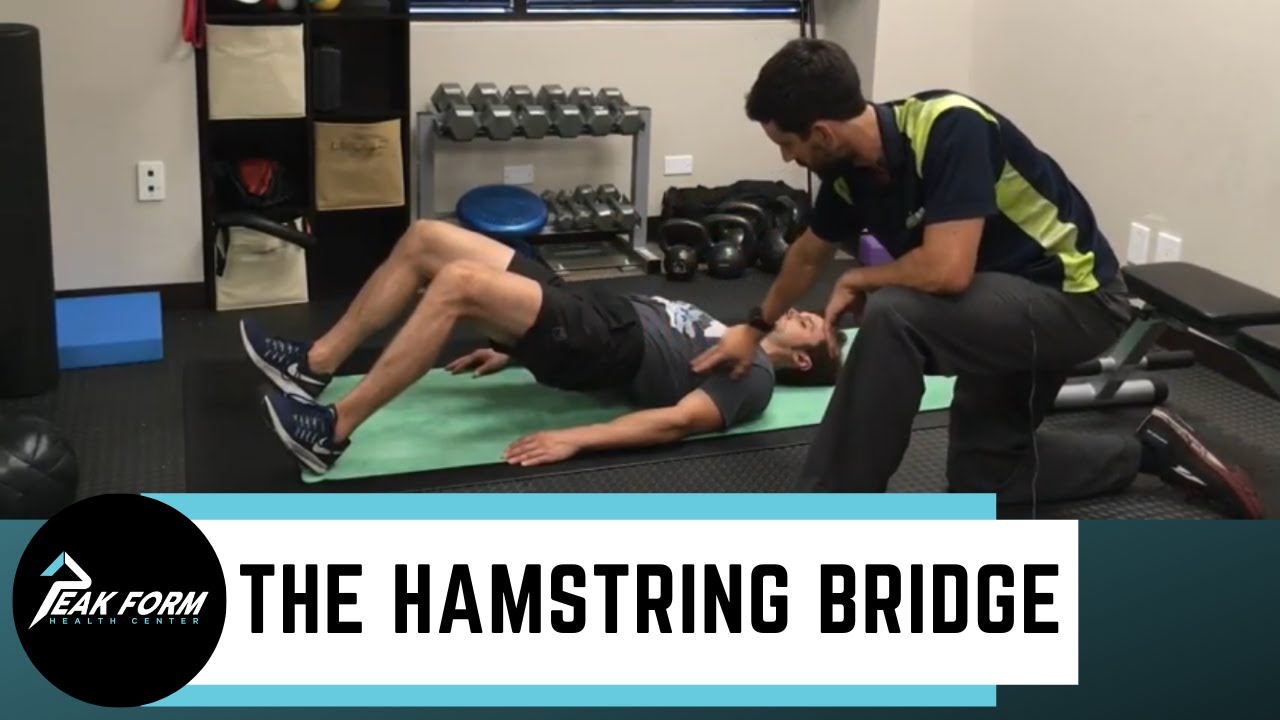 How to Perform a Hamstring Bridge- San Diego Chiropractor - YouTube