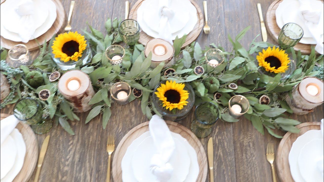 Mesa posta rústica pro outono 🍂 - YouTube