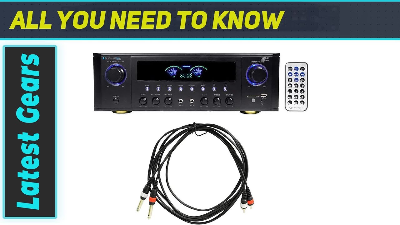 "Unleash Powerful Sound with Technical Pro RX45BT Home Theater Receiver ...