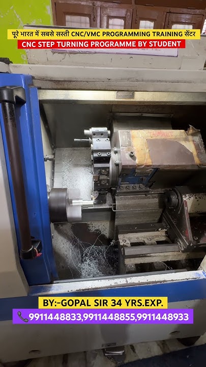 CNC STEP TURNING PROGRAMME BY STUDENT #shorts #shortvideo #cncprogramming - YouTube