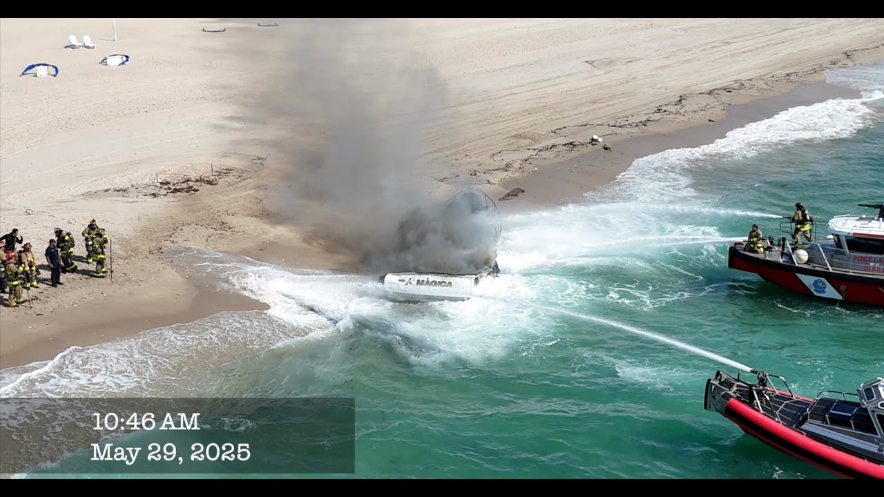 Fort Lauderdale - BOAT EXPLODES After Captain Seen Struggling in Inlet ...