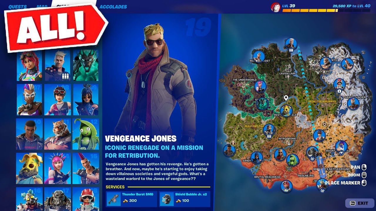 All 19 Character Locations & Services in Fortnite Chapter 5 Season 3 ...