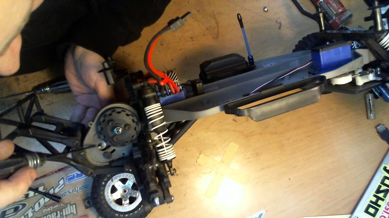 Motor skift i Traxxas Slash 2wd - YouTube