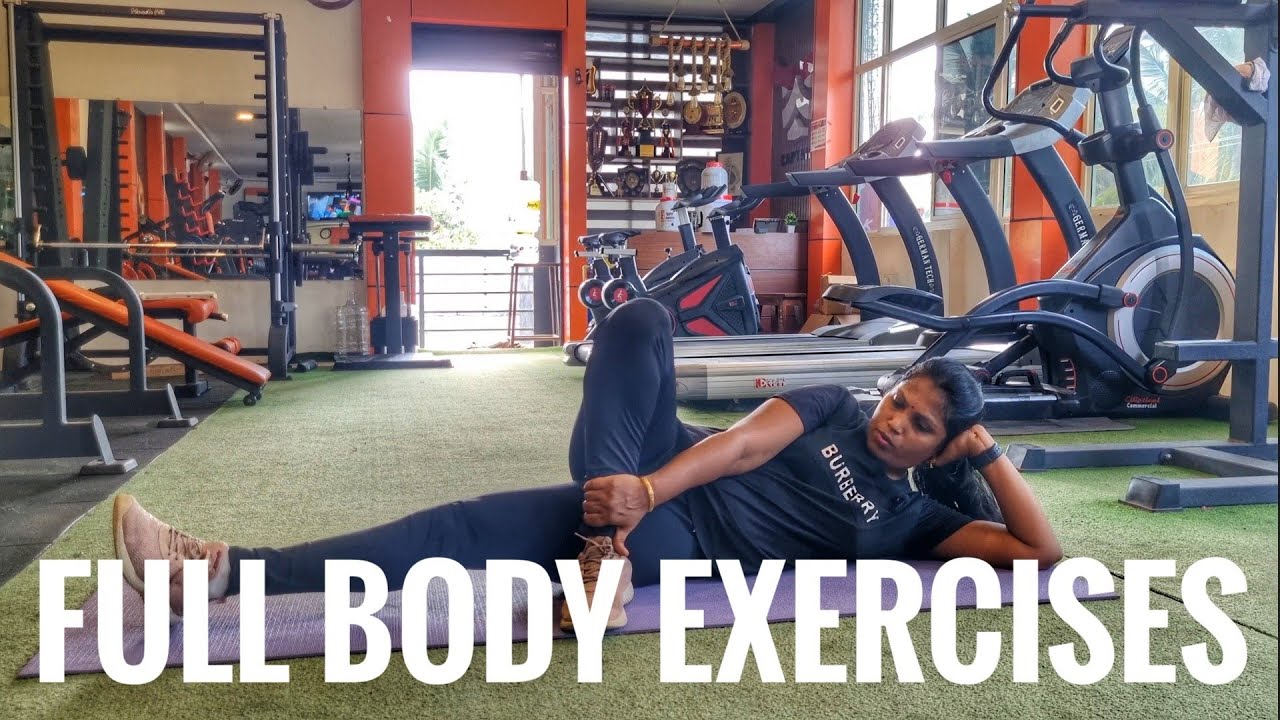 FULL BODY EXERCISES @ HOME | Easy WORKOUT - YouTube