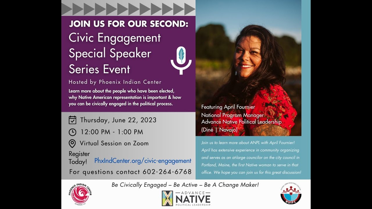 Civic Engagement Speaker Series with April Fournier (Navajo) - YouTube